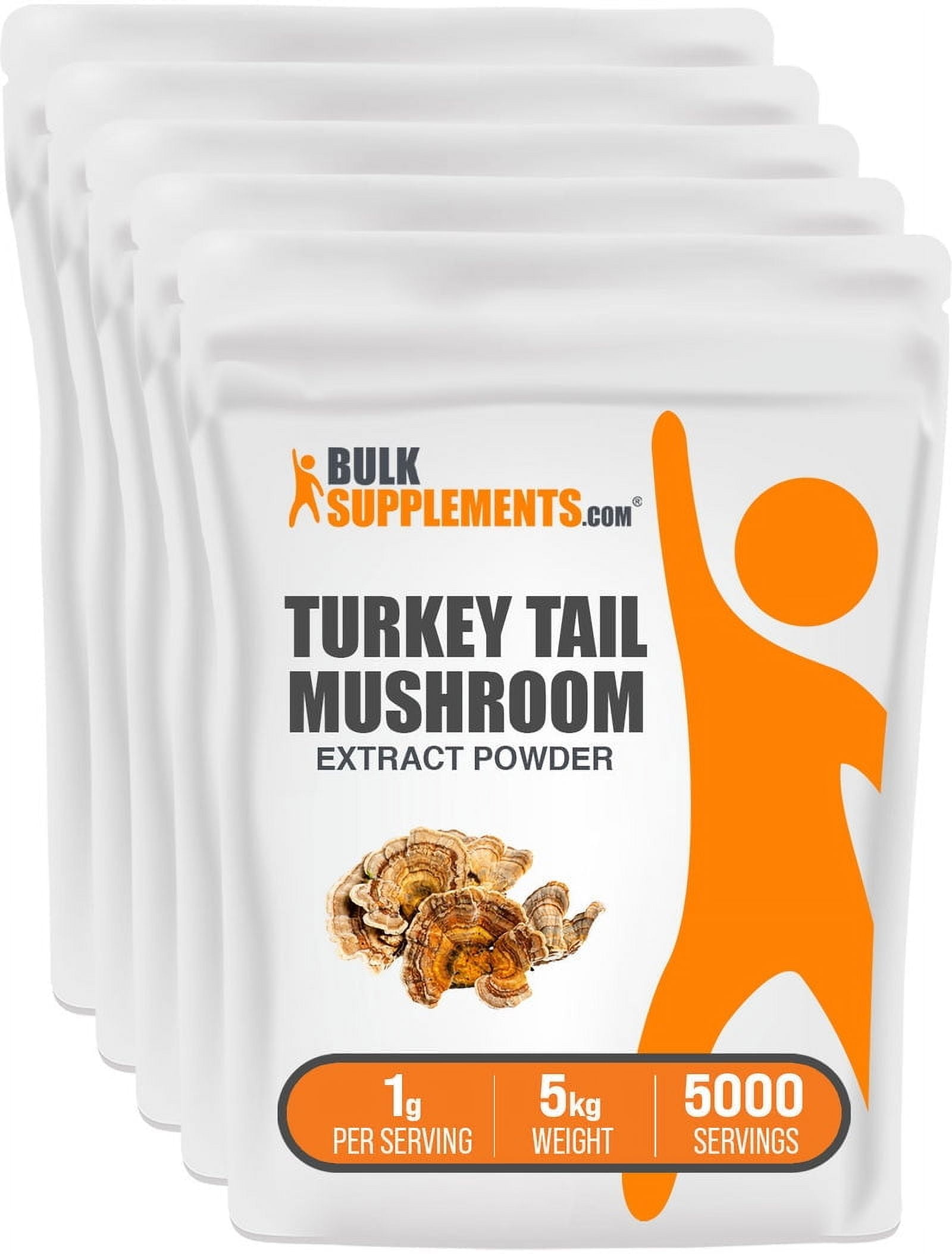 BulkSupplements Turkey Tail Mushroom Extract Powder - Coriolus ...