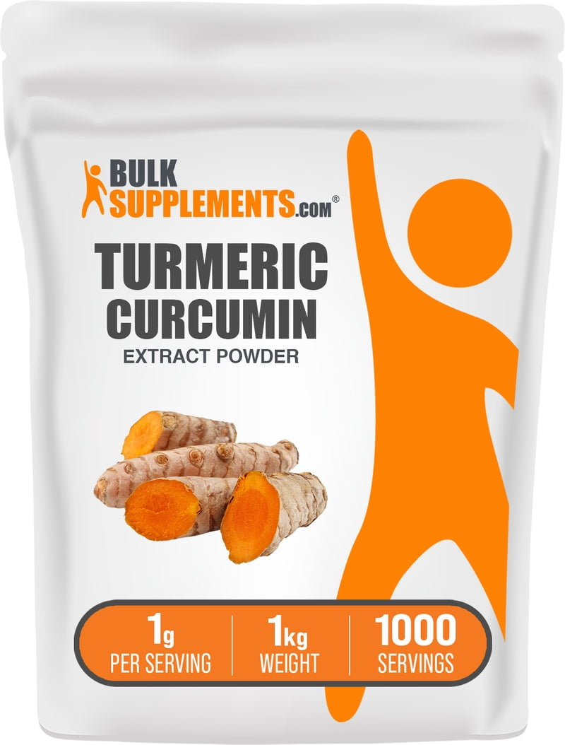 BulkSupplements.com Turmeric Extract Powder, 1g per Serving, 1kg, 1000 ...
