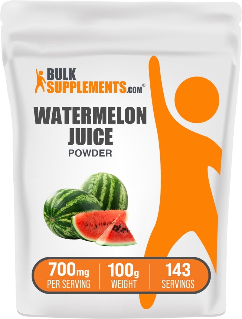 BulkSupplements.com Watermelon Juice Powder, 700mg per Serving, 100g ...