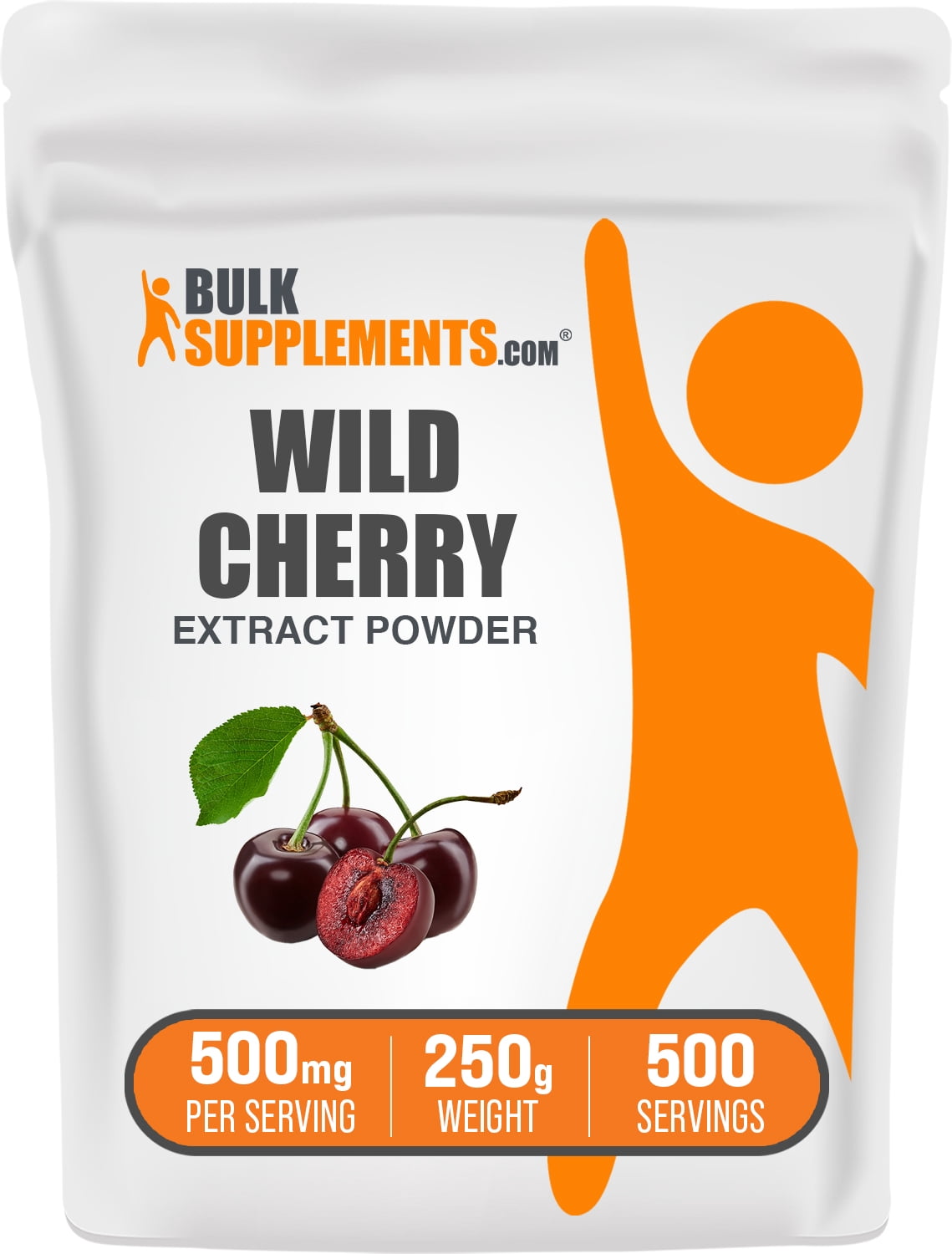 BulkSupplements Wild Cherry Extract Powder - 500mg per Serving - 250 ...