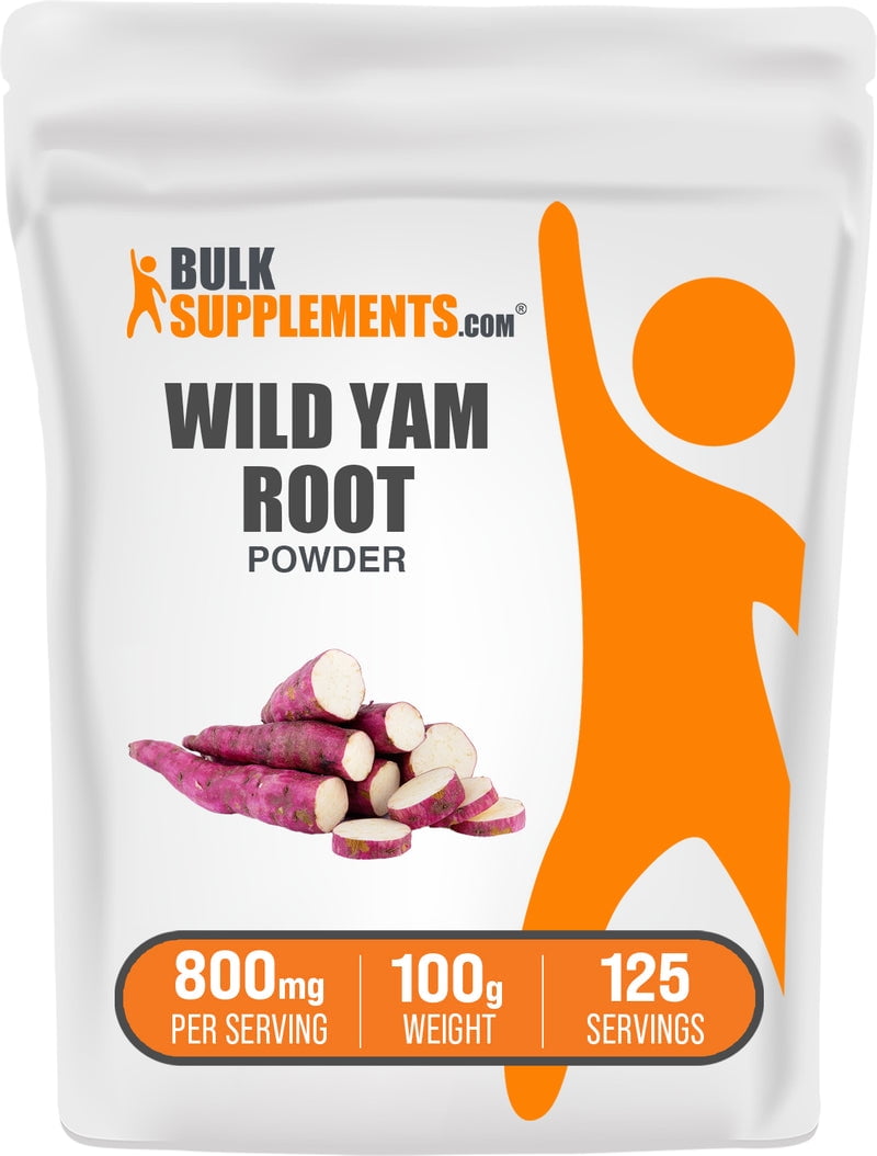 BulkSupplements Wild Yam Powder - 800mg per Serving - 100 Grams (3.5 oz ...
