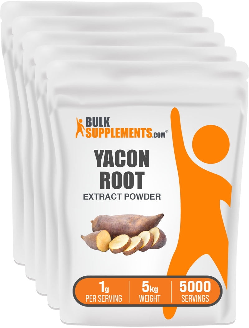 BulkSupplements Yacon Root Extract Powder - 1g per Serving - 5 ...
