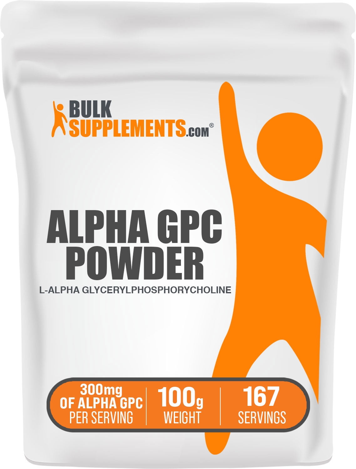 BulkSupplements.com Alpha-GPC Powder, 600mg - Brain Support (100g - 3.5 ...