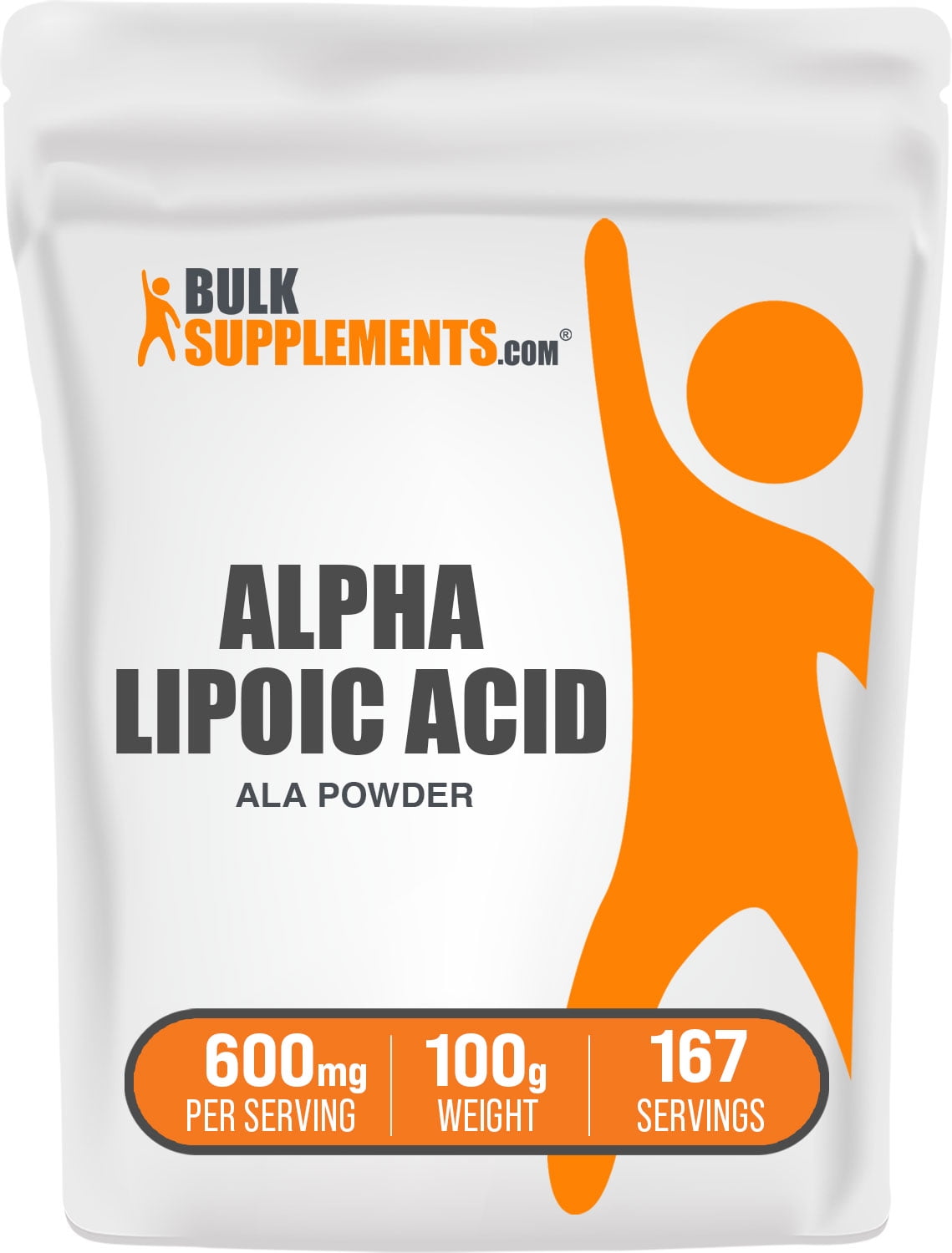 BulkSupplements.com Alpha Lipoic Acid Powder, 600mg - ALA Supplement ...