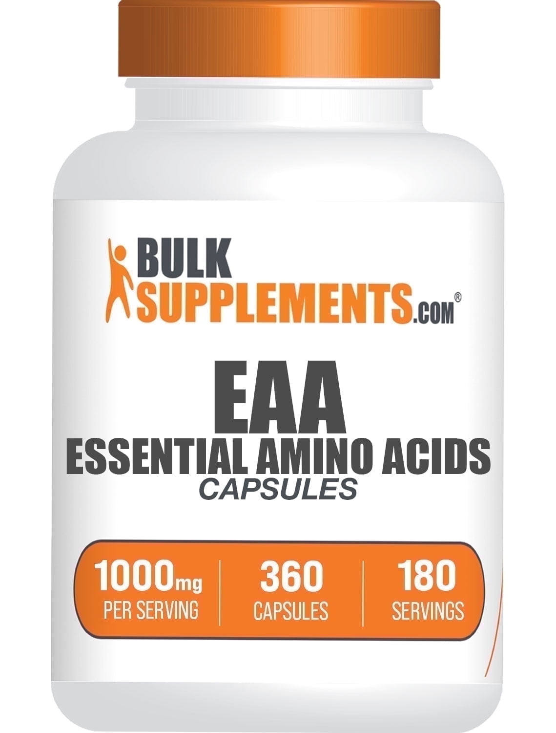 BulkSupplements Amino Acids EAA Supplement 1000mg Capsules 360 Count ...