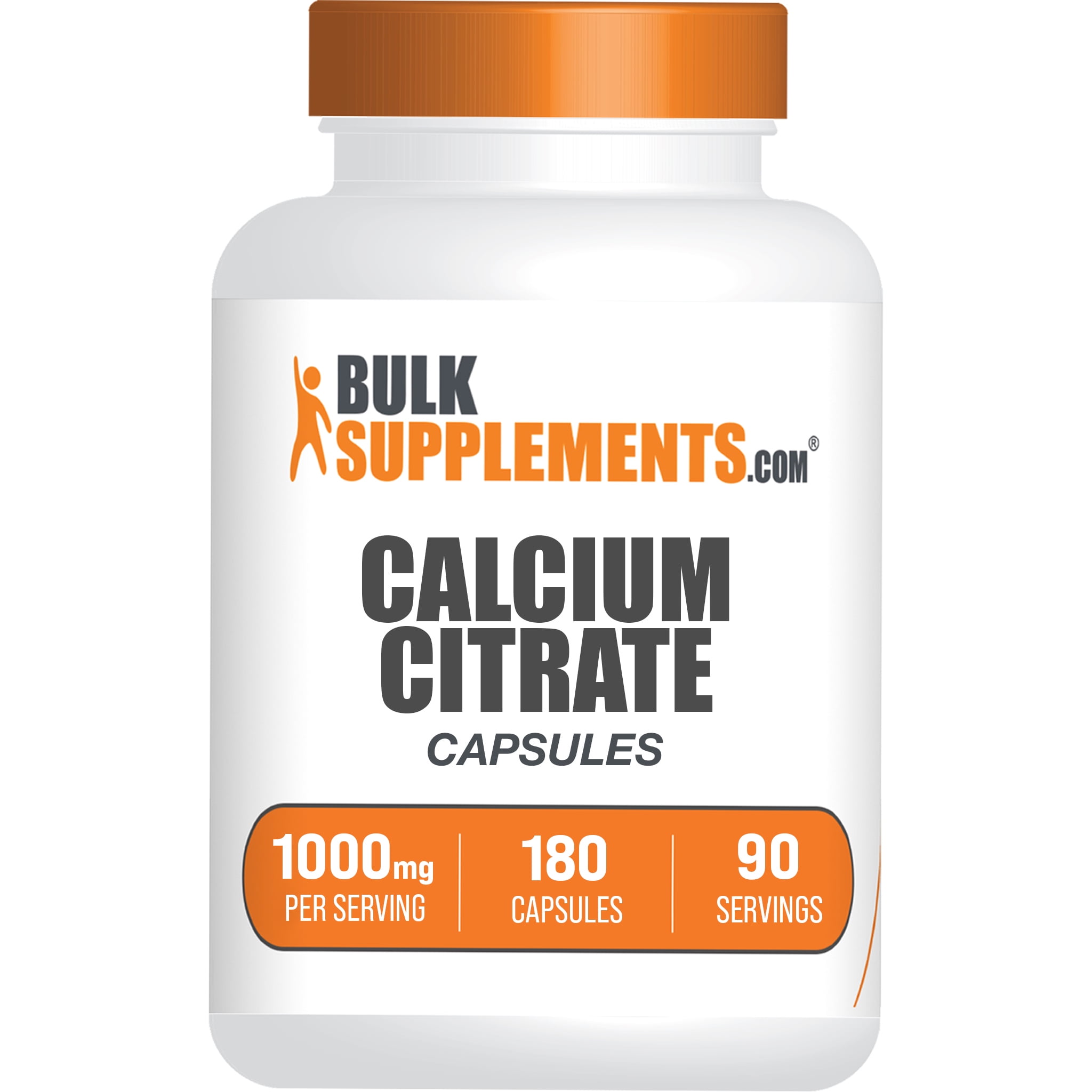 BulkSupplements.com Calcium Citrate Capsules, 210mg - Supports Strong ...