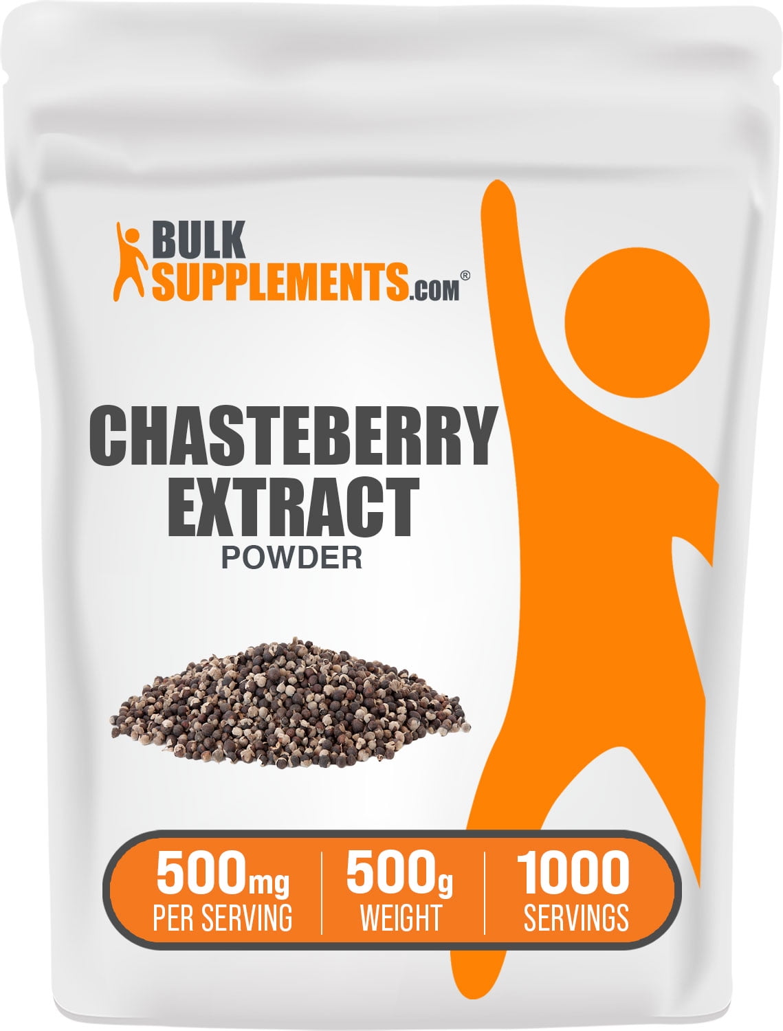 BulkSupplements.com Chasteberry Extract Powder, 500mg - Chaste Tree ...