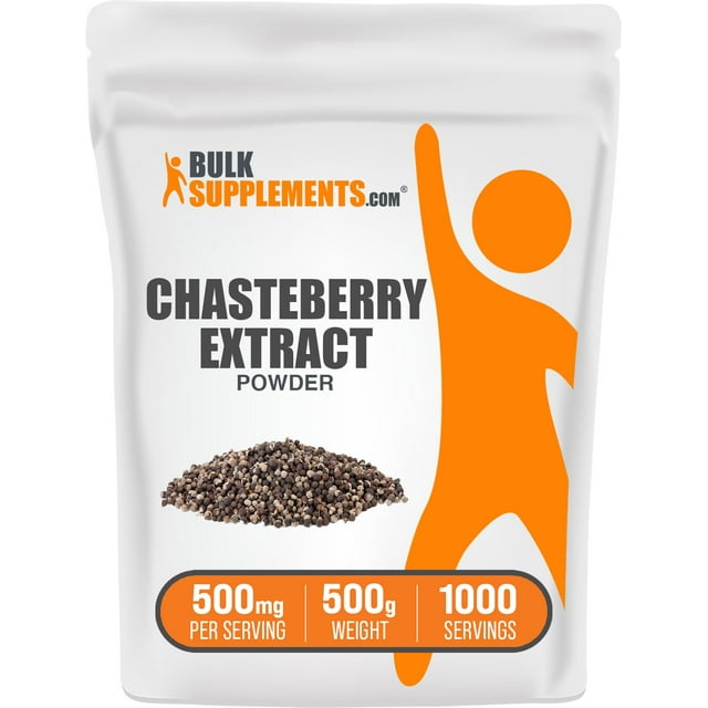 BulkSupplements.com Chasteberry Extract Powder, 500mg - Chaste Tree ...