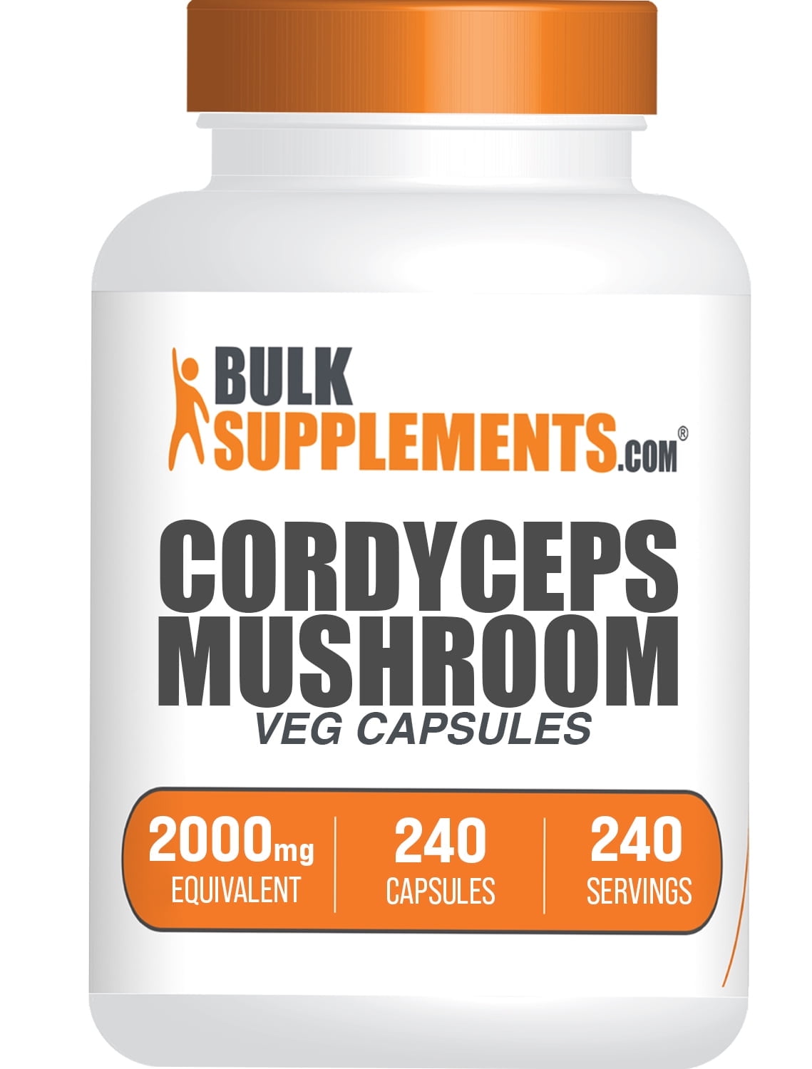 BulkSupplements.com Cordyceps Extract Capsules, 2000mg - Antioxidant ...