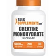 BulkSupplements.com, Creatine Monohydrate Capsules, 5000mg, 210 Count ...