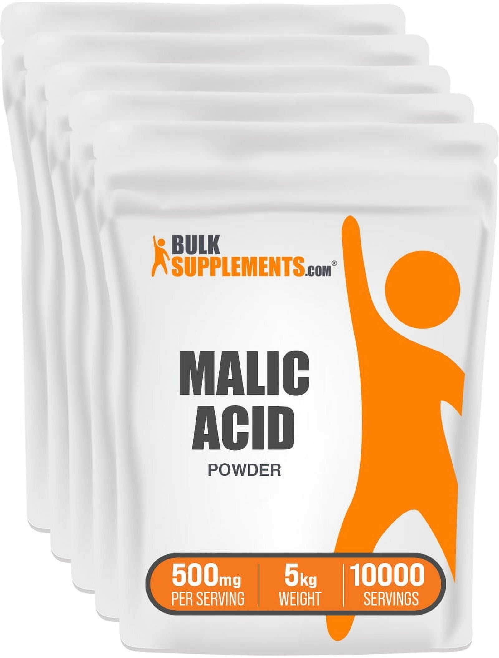 BulkSupplements Malic Acid Powder - 500mg per Serving - 5 Kilograms (11 ...