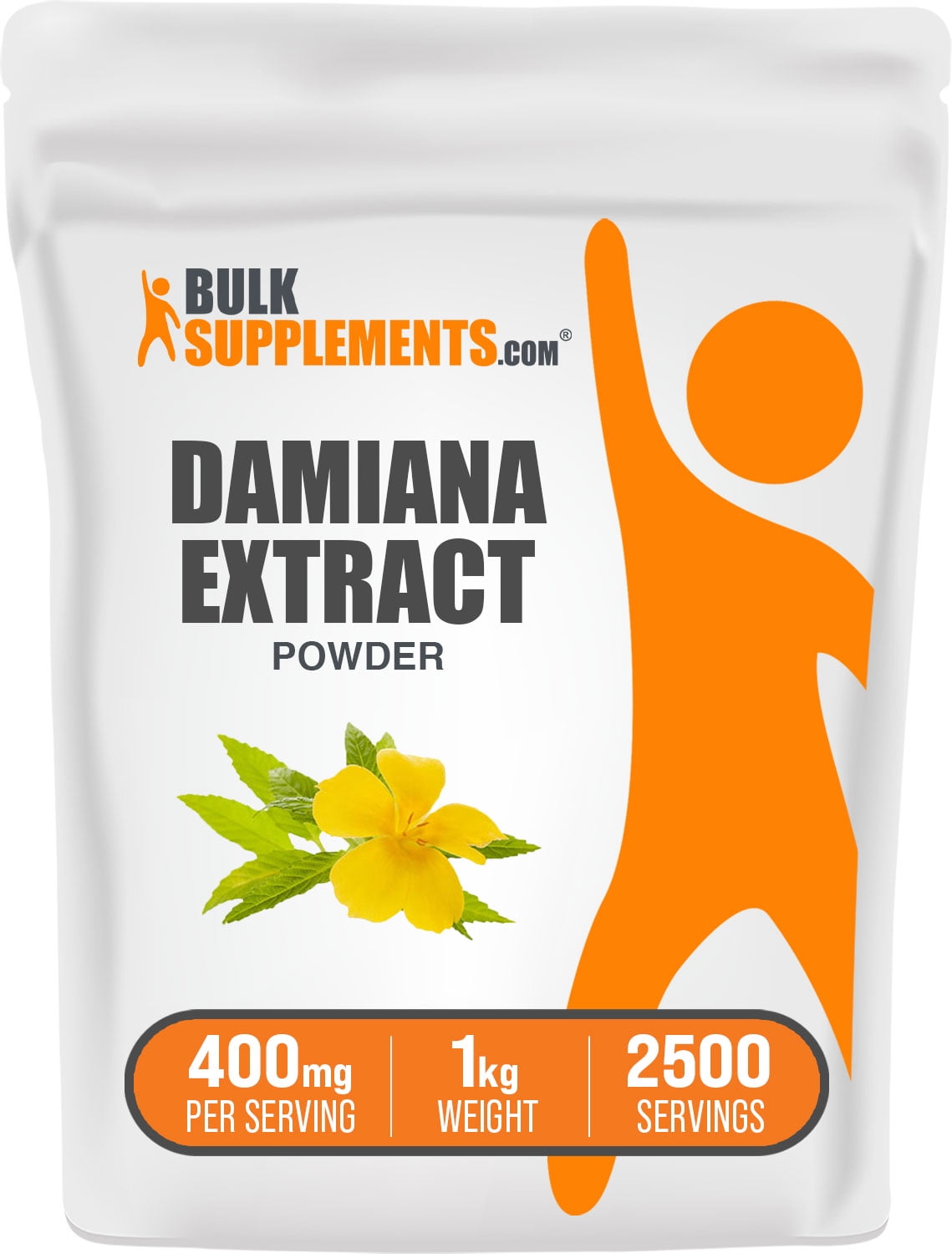 BulkSupplements.com Damiana Extract Powder, 400mg - Bladder, Brain ...