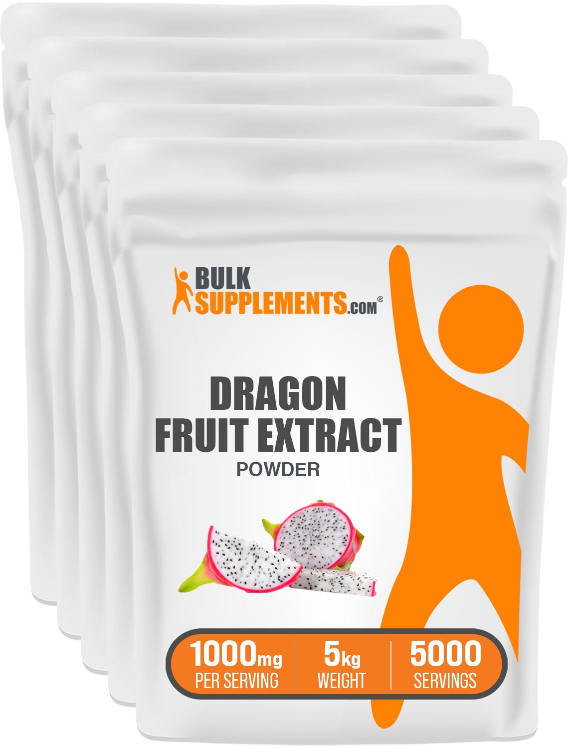 BulkSupplements Dragon Fruit Extract Powder - 1g per Serving - 5 ...