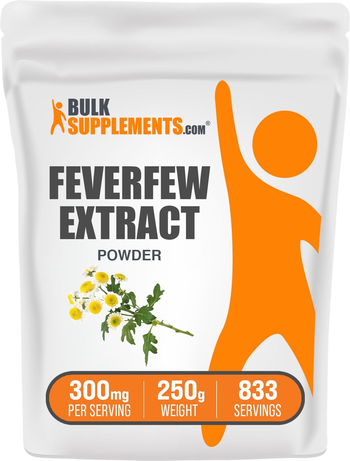 BulkSupplements Feverfew Extract Powder - 300mg per Serving - 250 Grams (8.8 oz) - 833 Servings ...