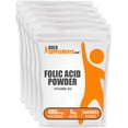 BulkSupplements.com Folic Acid Powder, 480mcg - Supplement for Prenatal ...