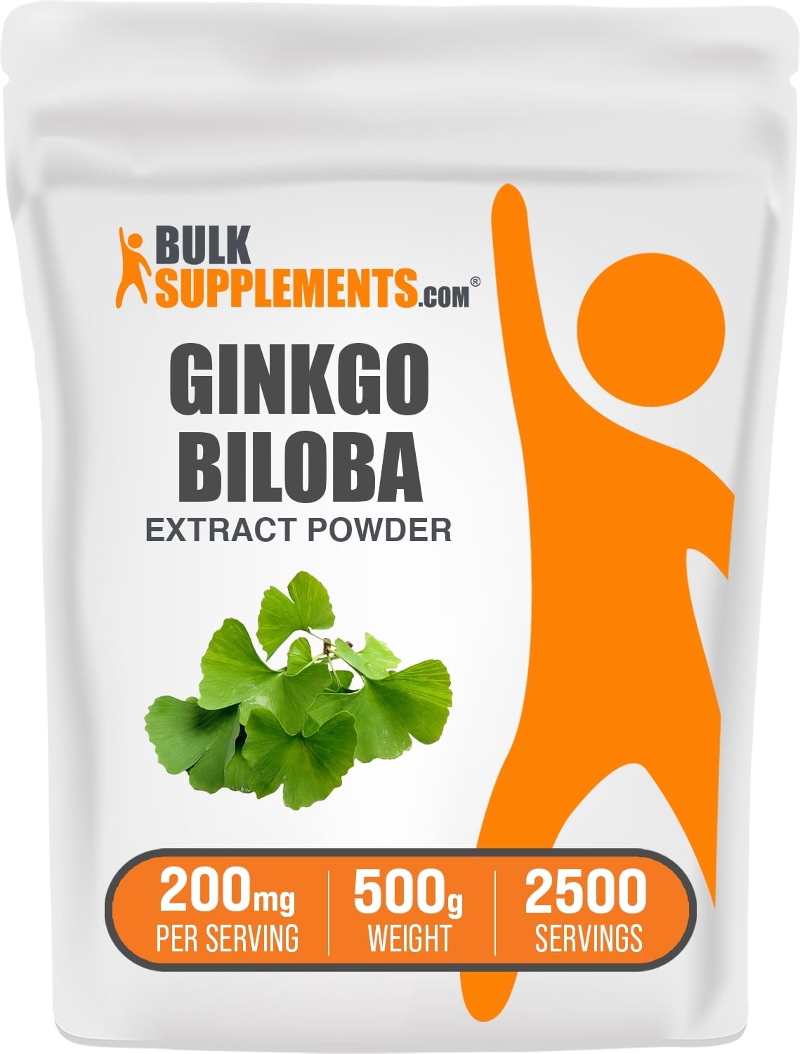 BulkSupplements Ginkgo Biloba Extract Powder - 200mg per Serving - 500 ...