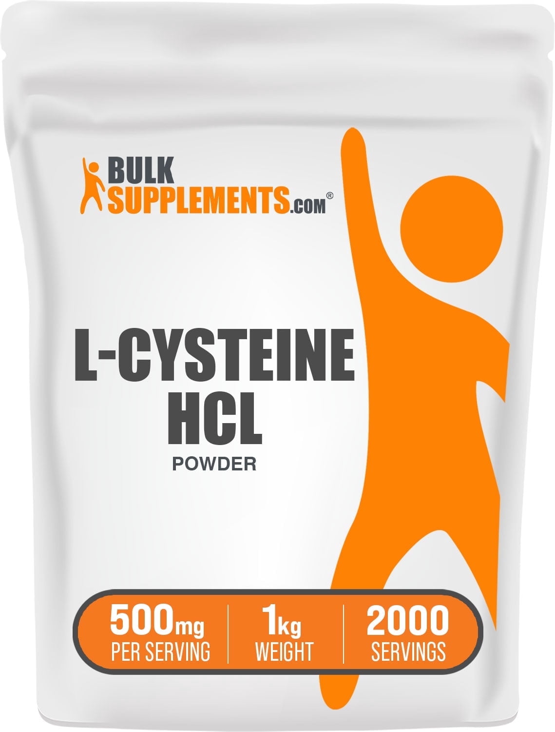 BulkSupplements L-Cysteine HCl Powder - 500mg per Serving - 1 Kilogram ...