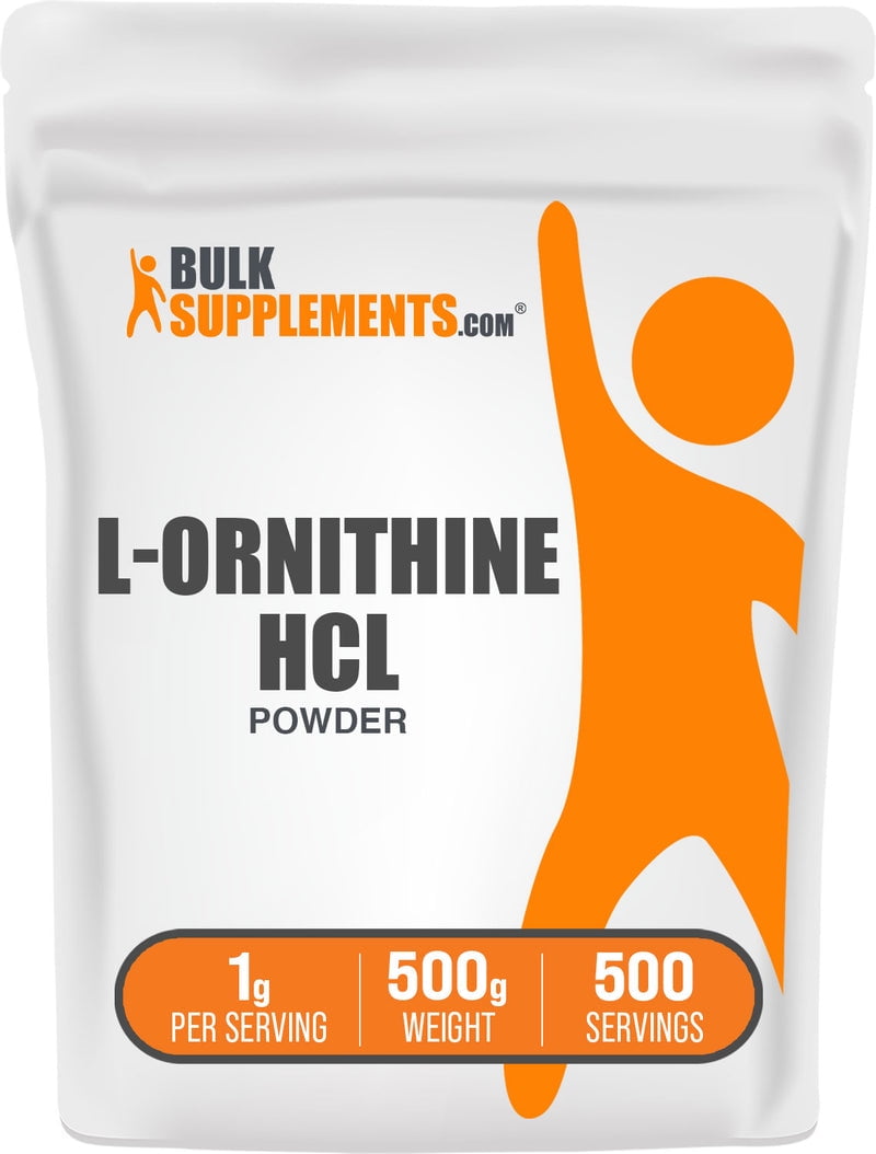 BulkSupplements L-Ornithine HCl Powder - 1g per Serving - 500 Grams (1. ...