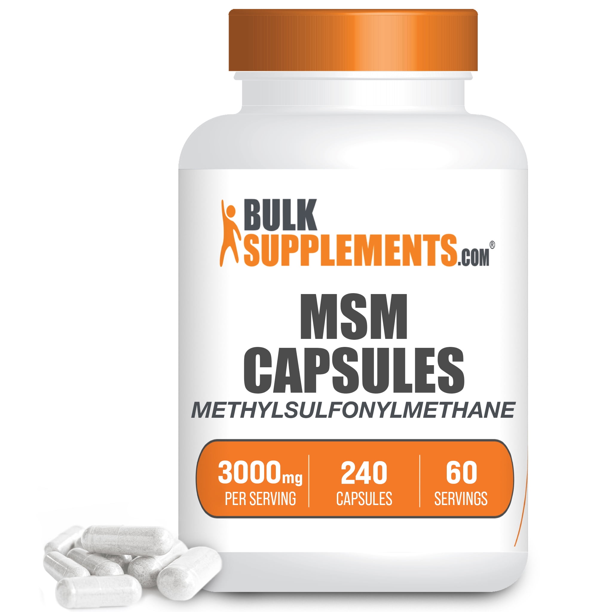 BulkSupplements.com MSM Capsules, 3000mg - Joint Support Supplements ...