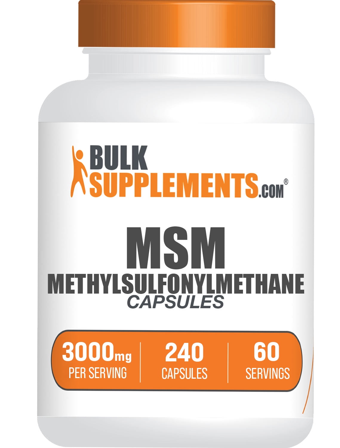 BulkSupplements.com MSM Capsules, 3000mg - Joint Support Supplements ...