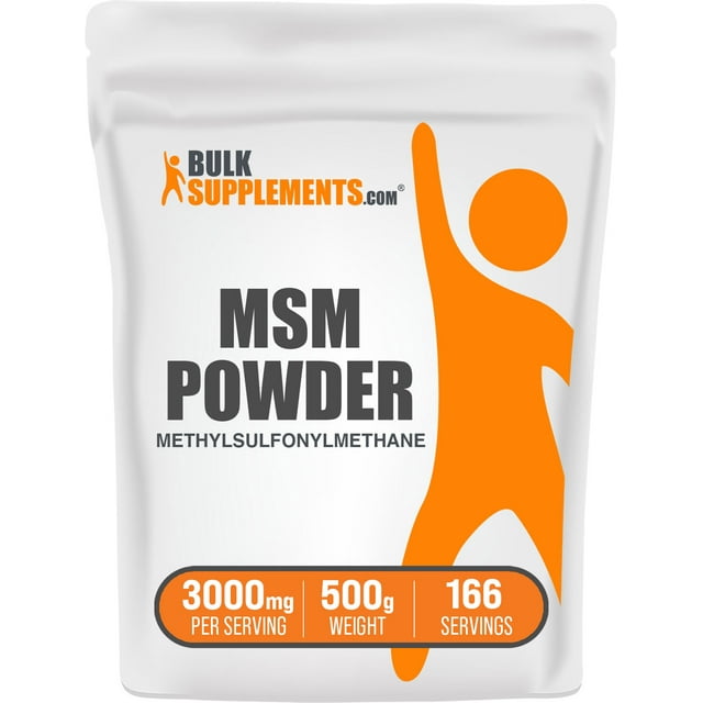 BulkSupplements.com MSM Powder, 3000mg - Methylsulfonylmethane Powder ...
