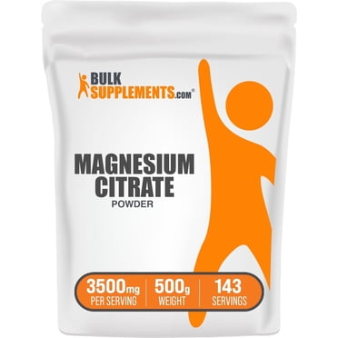Vitamatic Magnesium Citrate 500mg per Serving - 180 Vegetarian Capsules ...