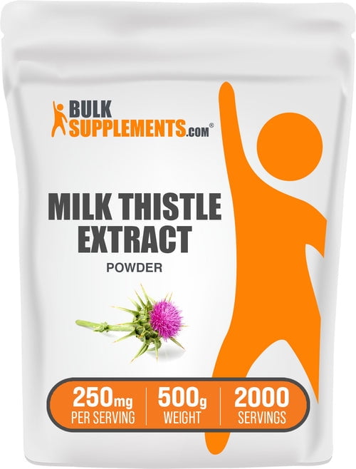BulkSupplements® Milk Thistle Extract Powder, Herbal Supplement, Liver ...