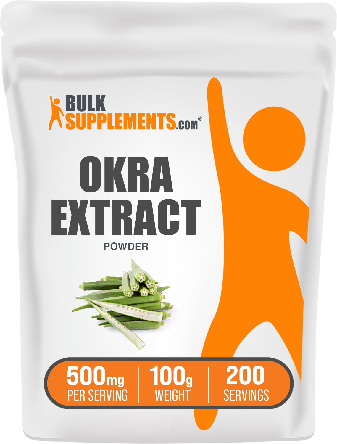 BulkSupplements Okra Extract Powder - 500mg per Serving - 100 Grams (3. ...