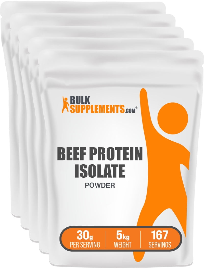 BulkSupplements Beef Protein Isolate Powder, 30g Per Serving - 5 ...