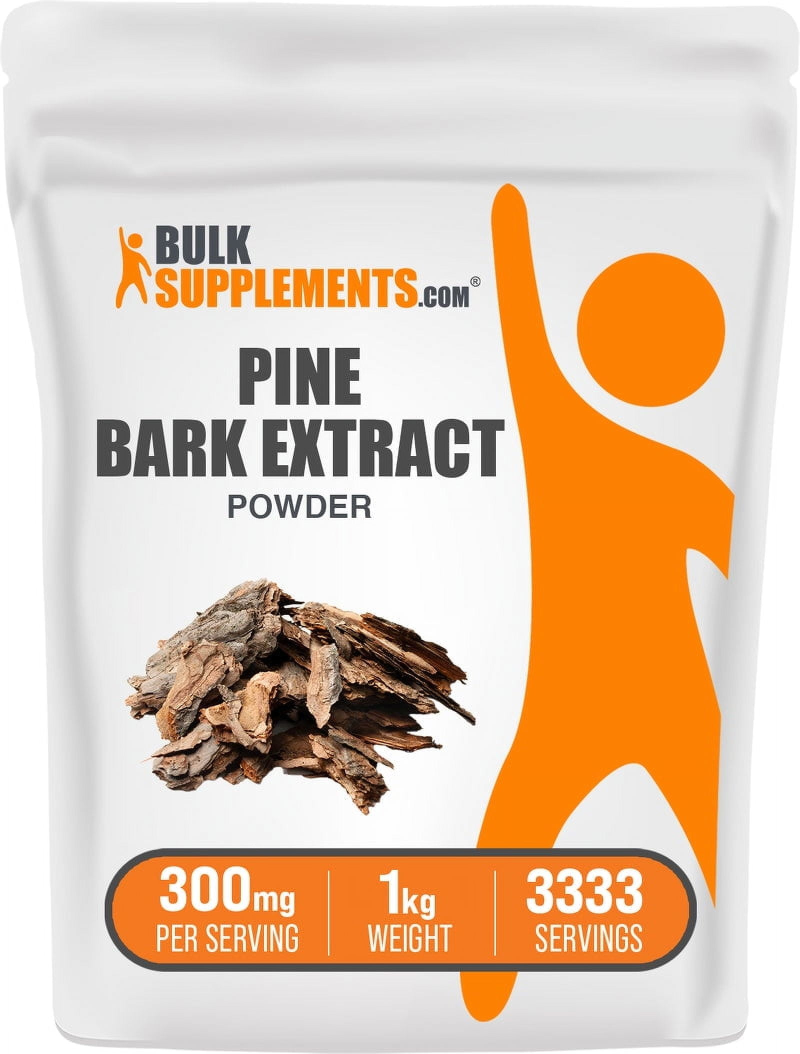 BulkSupplements Pine Bark Extract Powder - 300mg per Serving - 1 ...
