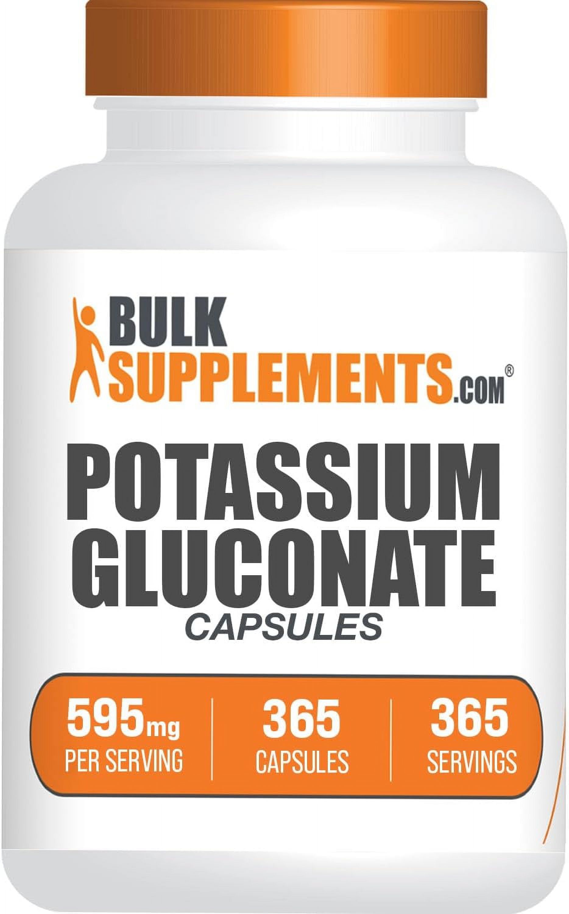 BulkSupplements.com Potassium Gluconate Powder - Potassium Supplement ...