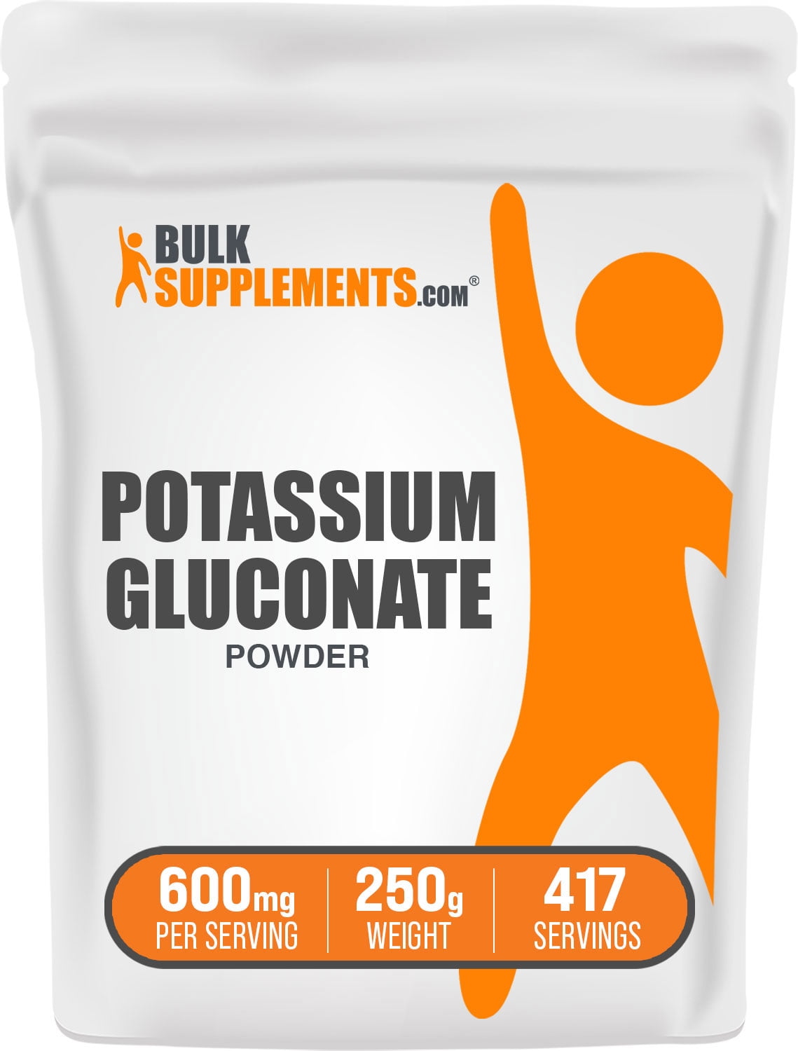 BulkSupplements.com Pure Potassium Gluconate Supplement Powder - Vegan ...