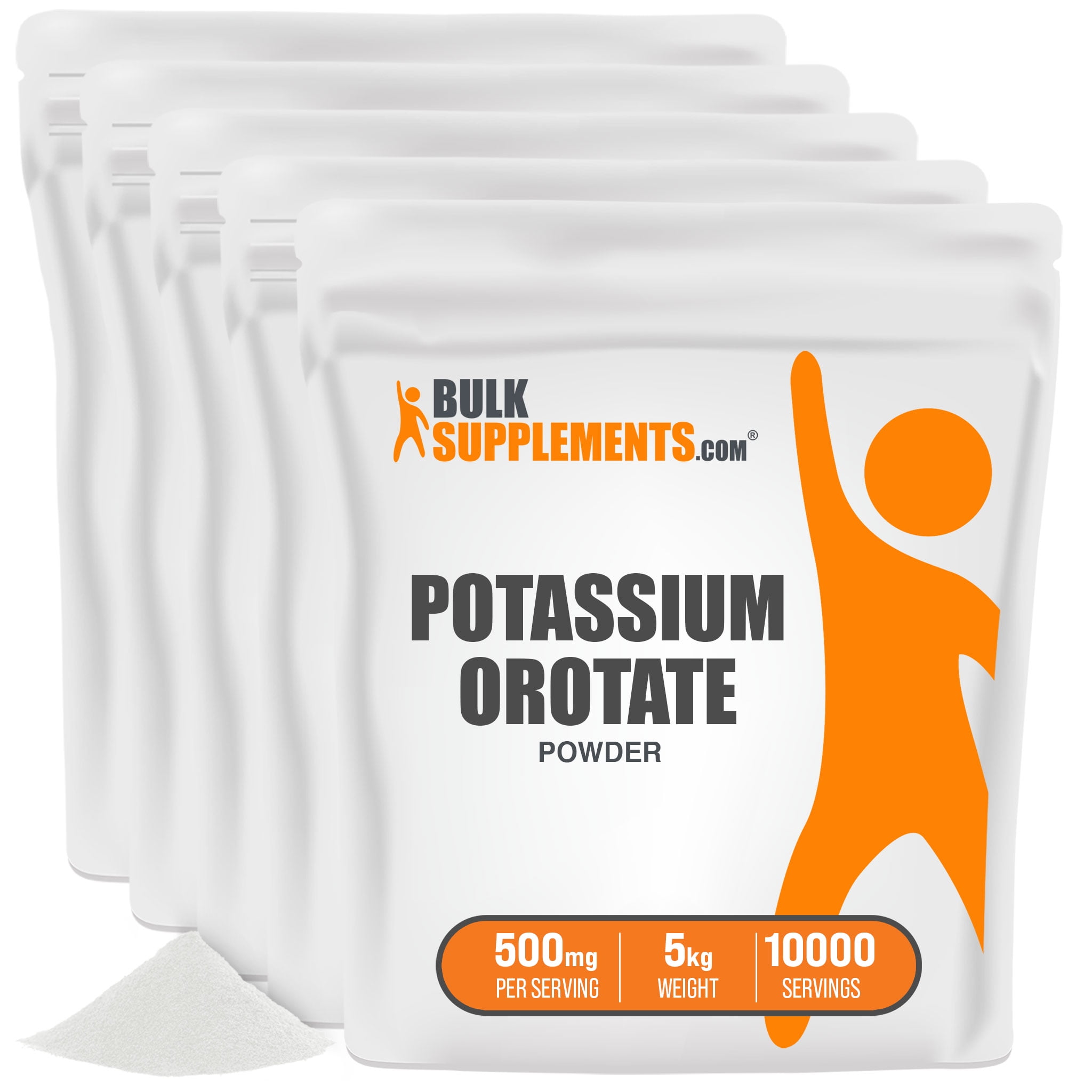 BulkSupplements.com Potassium Orotate Powder, 500mg - Electrolyte ...