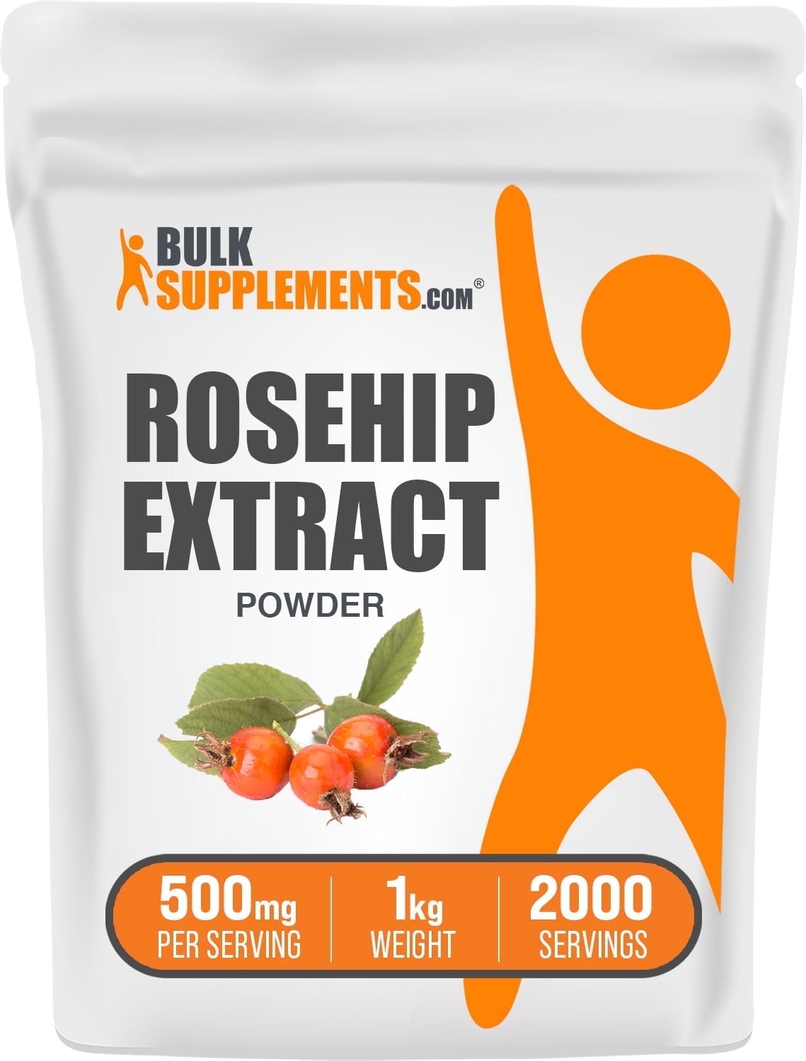 BulkSupplements Rosehip Extract Powder - 500mg per Serving - 1 Kilogram ...