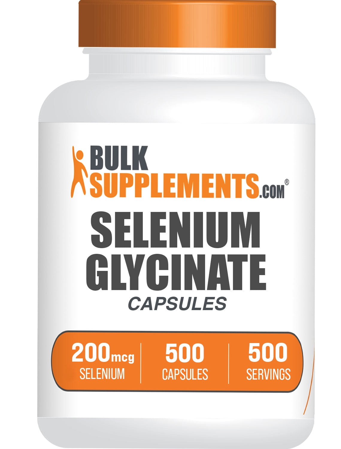 BulkSupplements.com Selenium Glycinate Capsules (500 Capsules ...