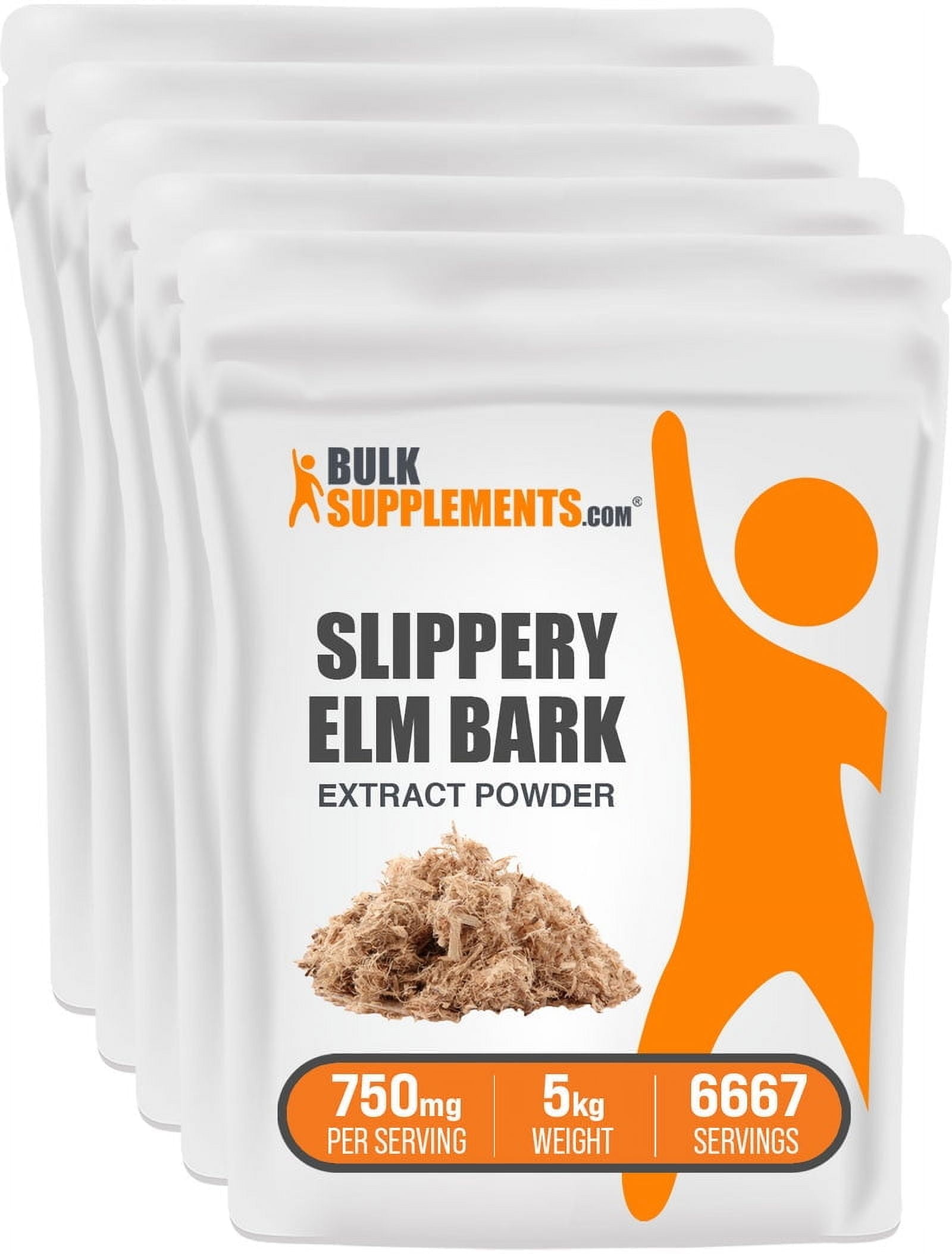 BulkSupplements Slippery Elm Bark Extract Powder - 750mg per Serving ...