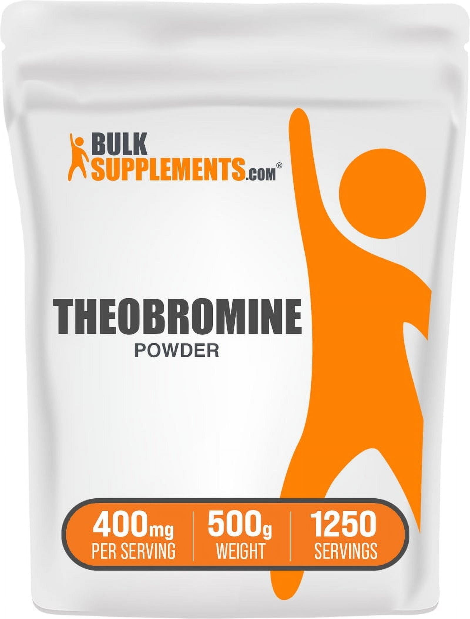 BulkSupplements Theobromine Powder - 400mg per Serving - 500 Grams (1.1 ...