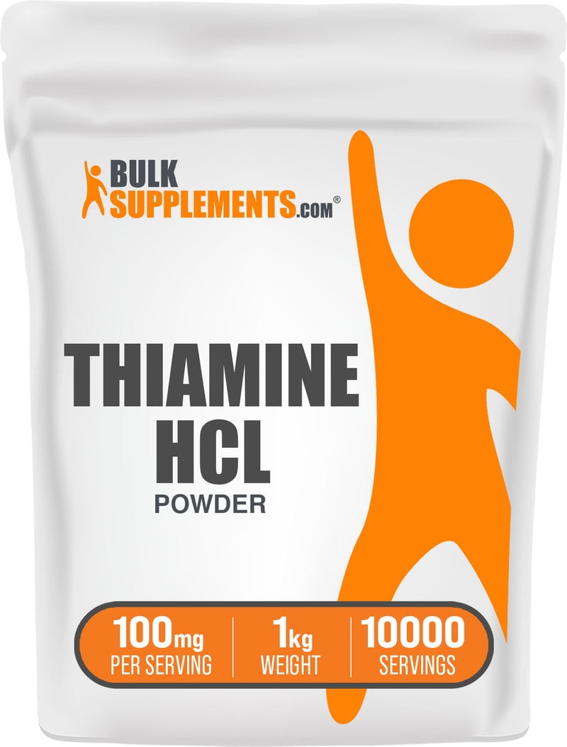 BulkSupplements Thiamine HCl Powder - Vitamin B1, 100mg per Serving ...