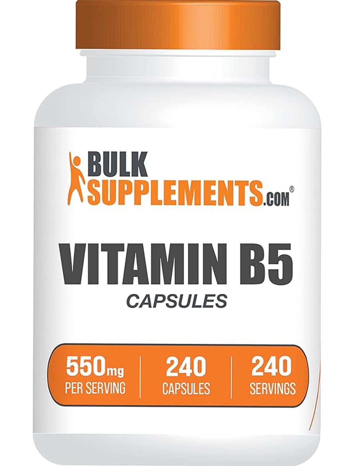 BulkSupplements.com Vitamin B5 Capsules, 550mg - Vitamin B Supplement ...