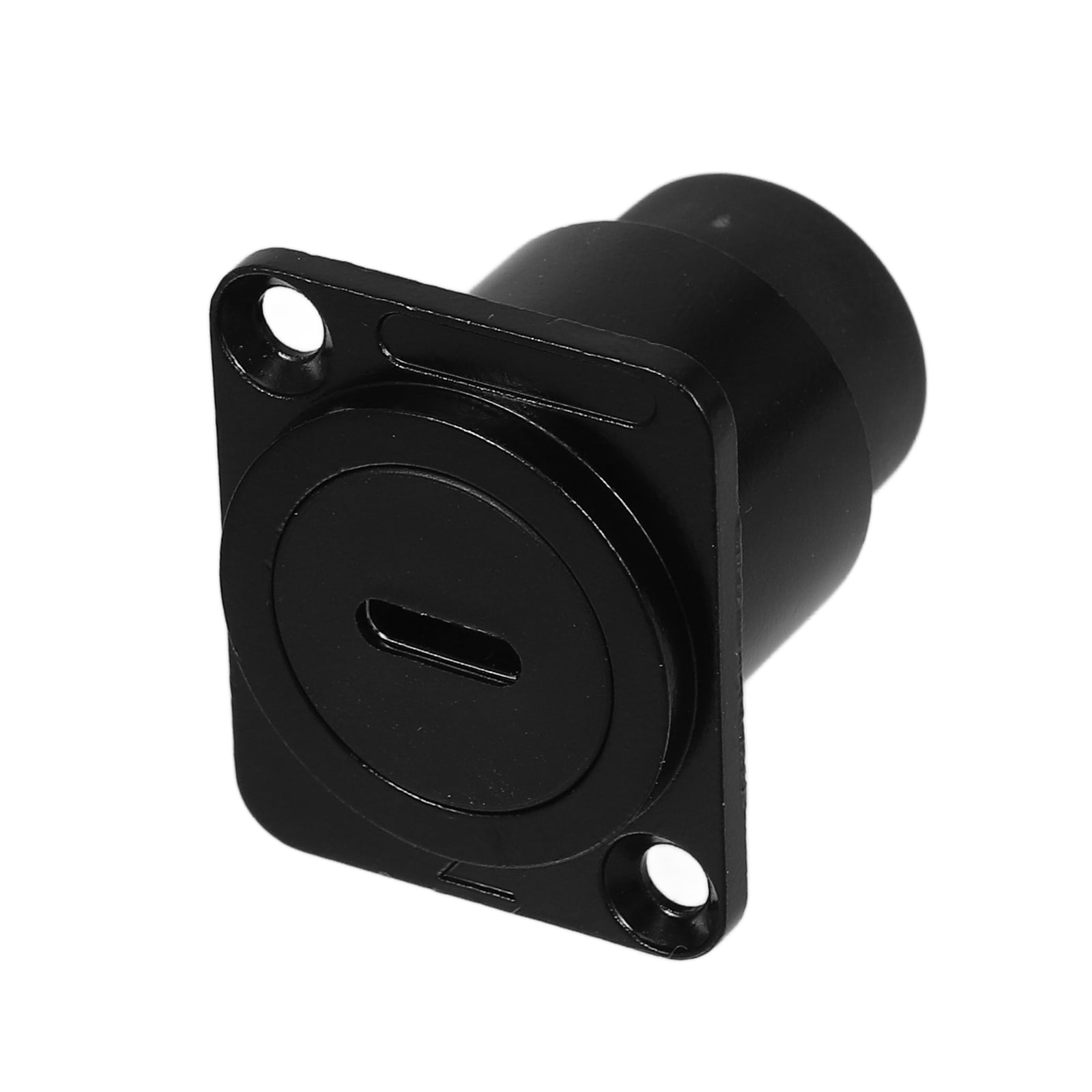 Bulkhead Connector Interface Adapter Ethernet Panel Mount Black ...