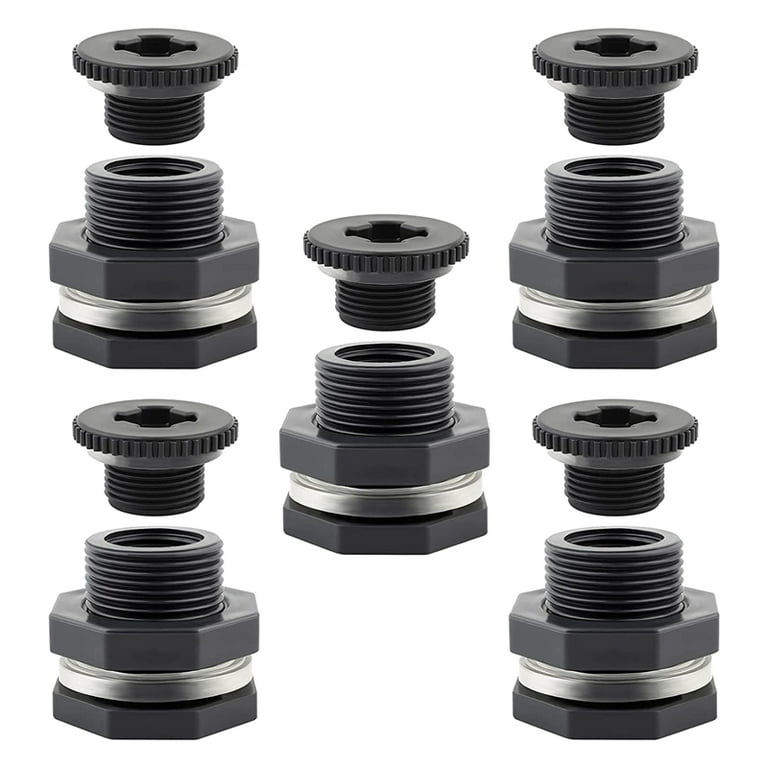 Pvc Bulkhead Fitting Double Threaded Bulkhead Water Tank, 56% OFF