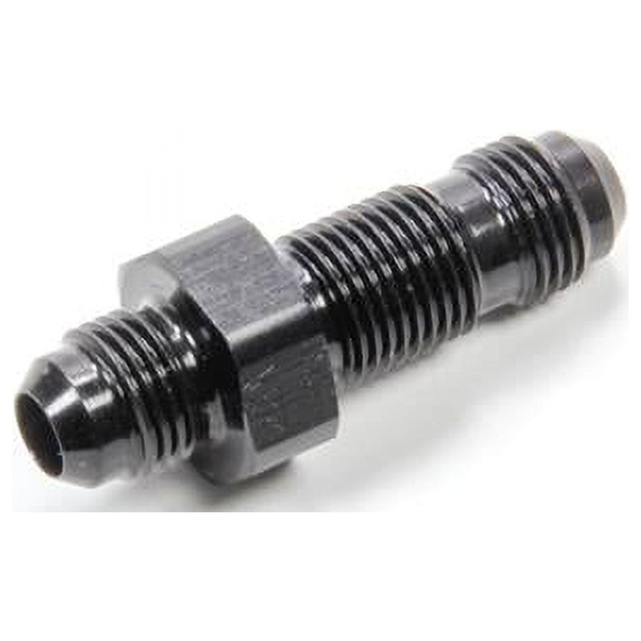 Bulkhead Fitting Straight 6 AN Male to 6 AN Male Bulkhead - Aluminum - Black Anodized - Walmart.com