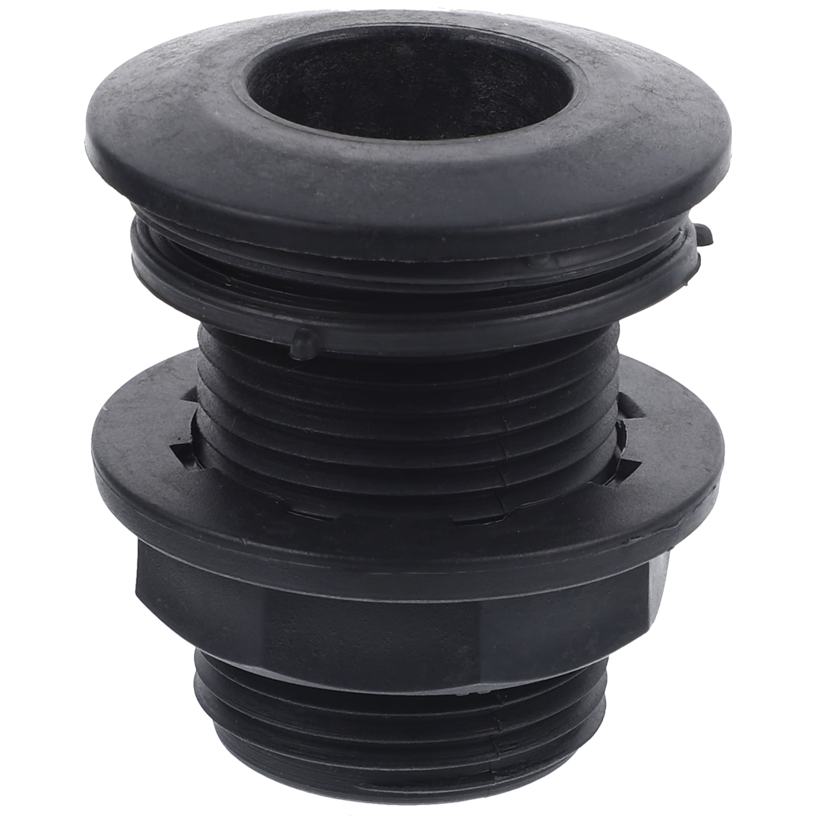 RENACLIPY Threaded Bulkhead Fitting Black ABS Copper for Water Tanks ...