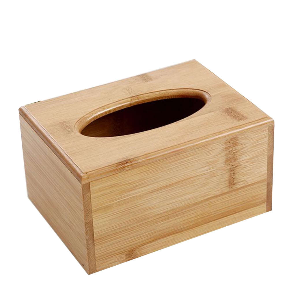 Bulking Wood Tissue Box Cover for Disposable Paper Facial Tissues ...