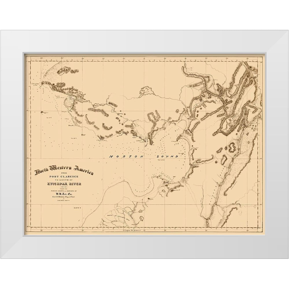 Bulkley 14x12 White Modern Wood Framed Museum Art Print Titled - Norton ...