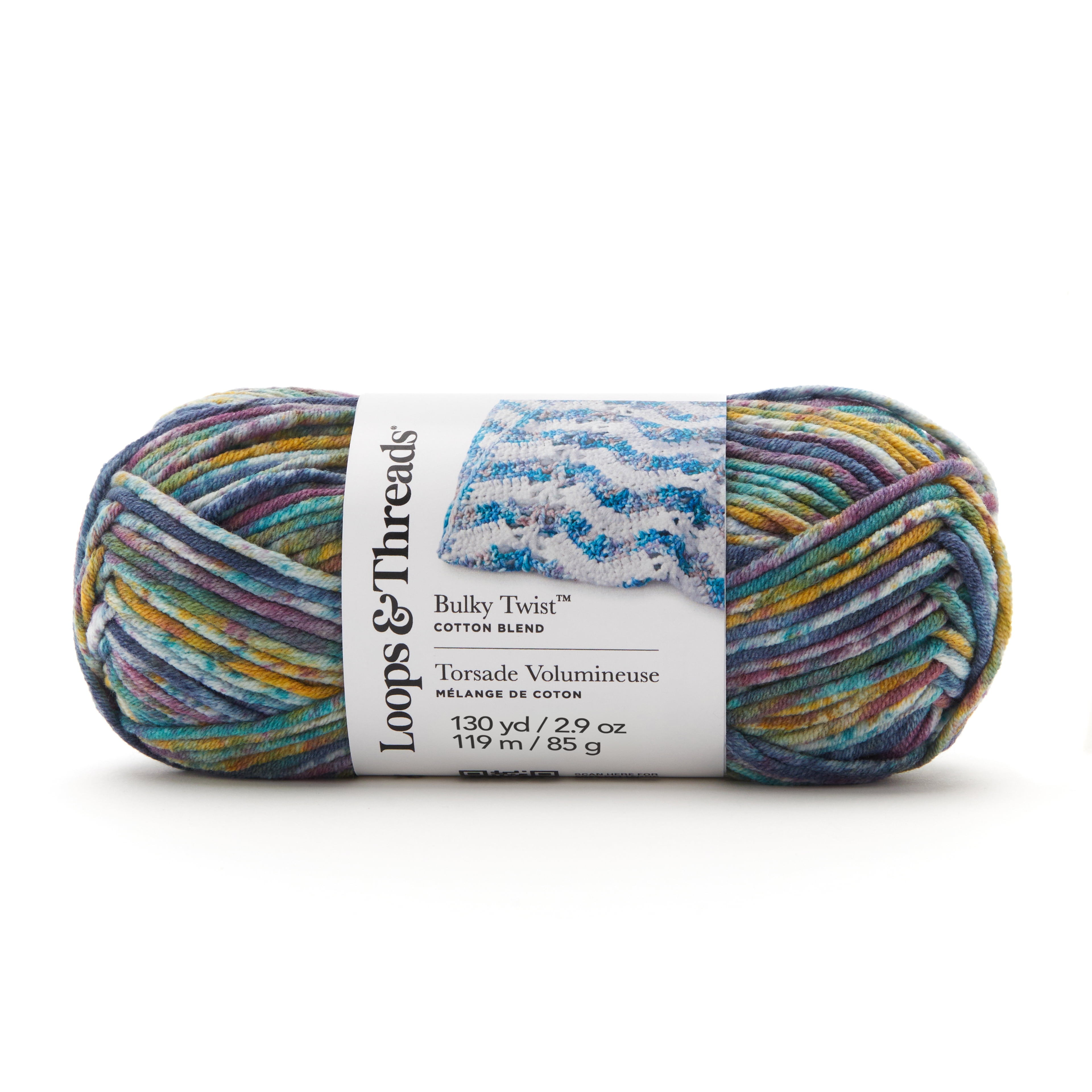 Bulky Twist Multi Yarn by Loops & Threads - Yarn for Knitting - Crochet ...