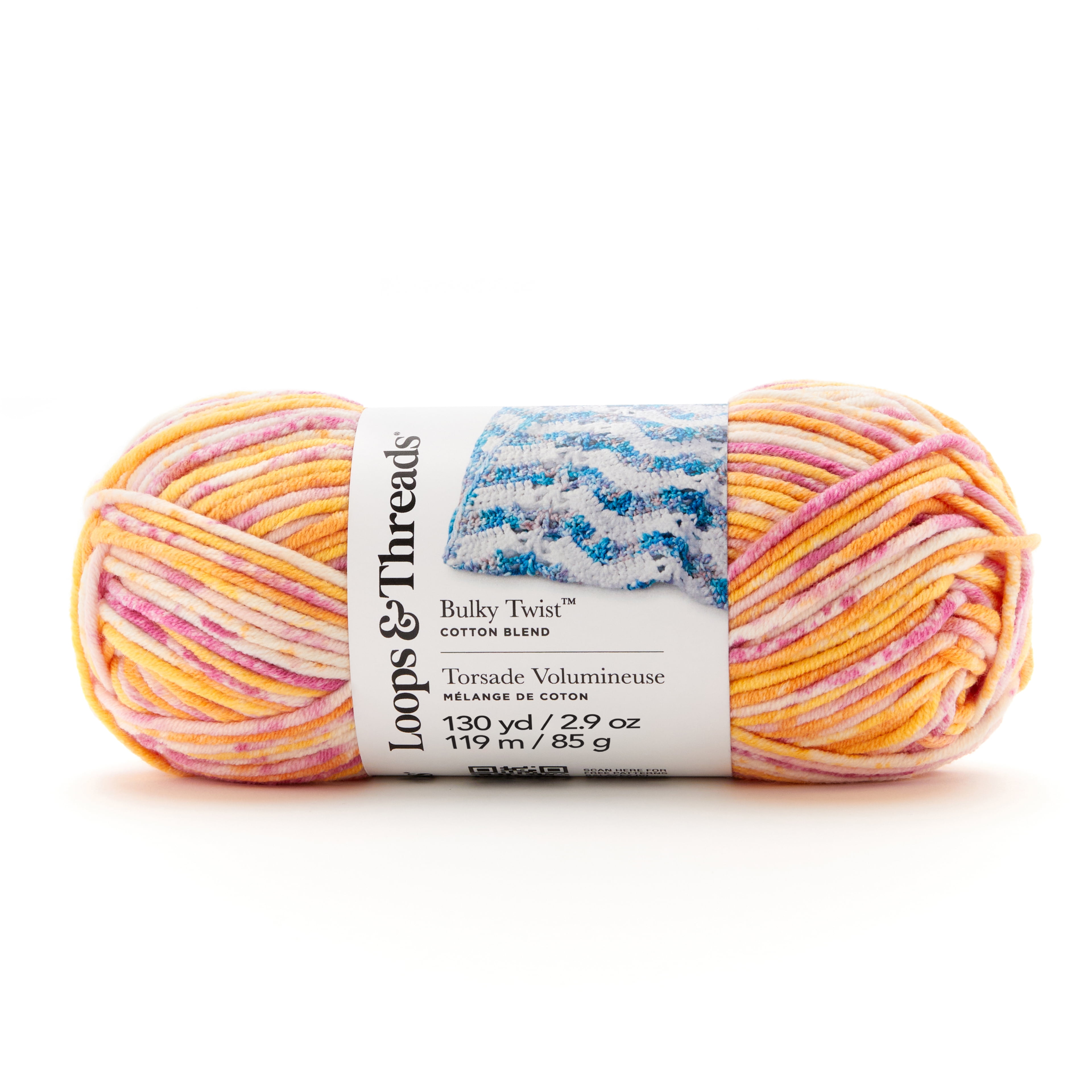 Bulky Twist Multi Yarn by Loops & Threads - Yarn for Knitting - Crochet ...
