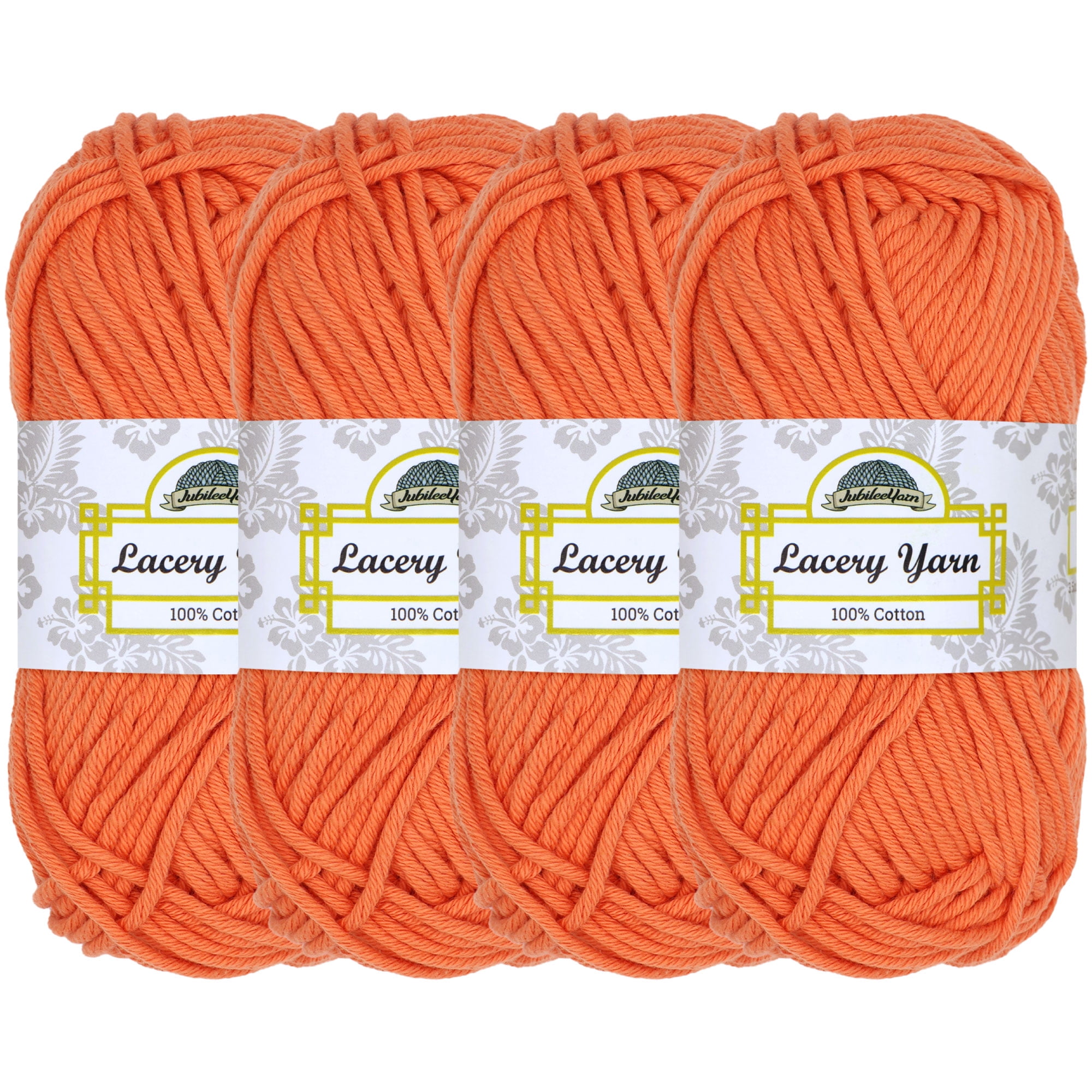 Bulky Weight Lacery Yarn 100g - 4 Skeins - 100% Cotton - Coral Bay ...