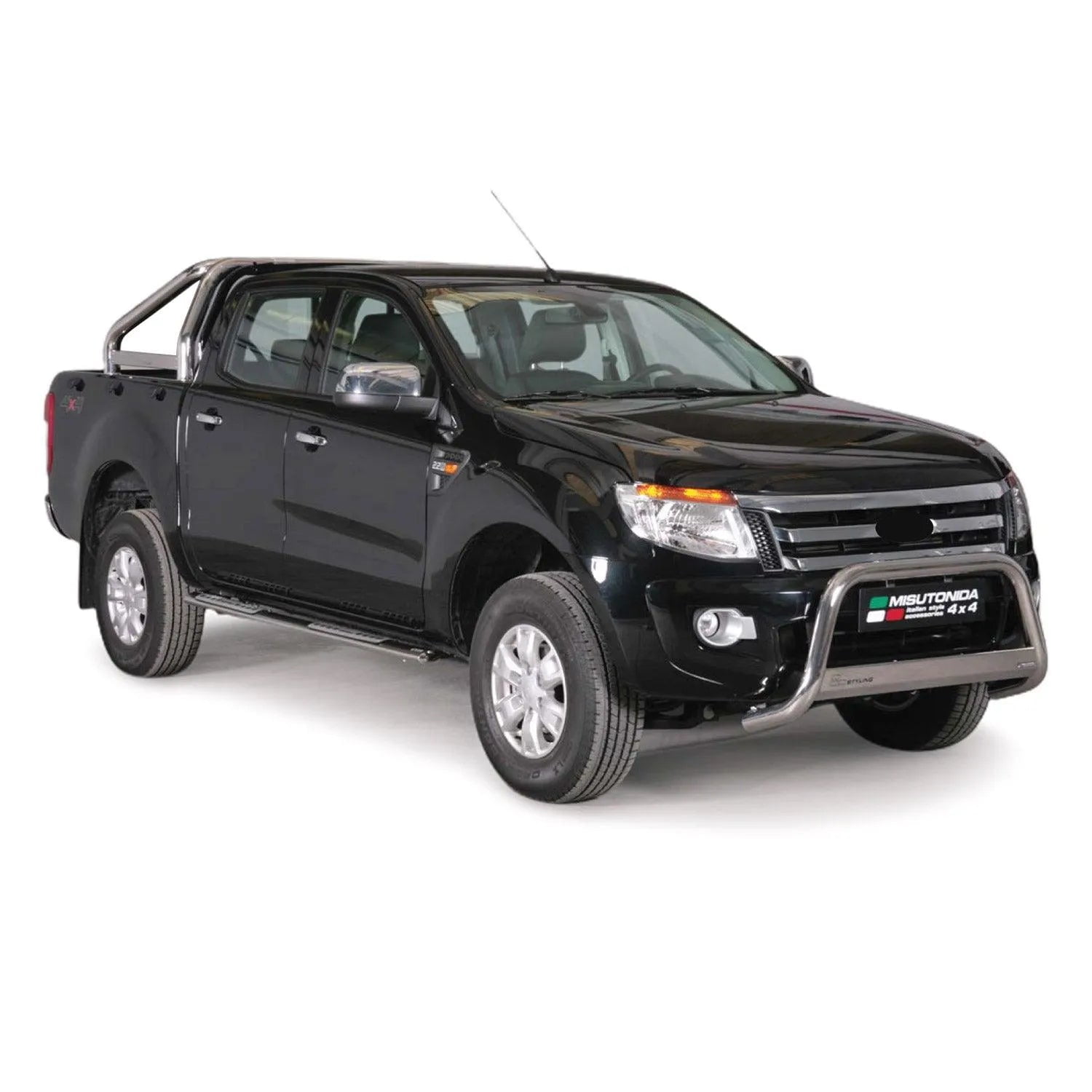 Bull Bar 2619MSBB072 Push Front Steel Bumper Grille for 2012-2020 Ford ...