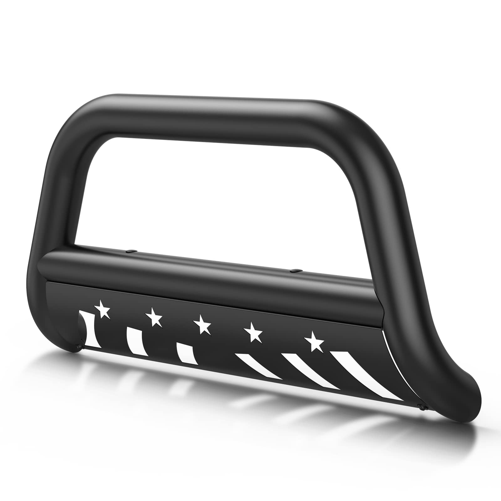 Bull Bar Front Grille Brush Push Bumper Guard with Skid Plate ...